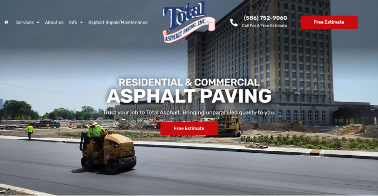 Total Asphalt Paving’s New Website – A Gateway to Excellence in Paving ...
